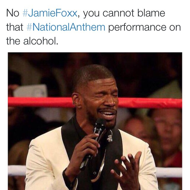 Most hilarious memes of Jamie Foxx singing the national anthem | Page ...