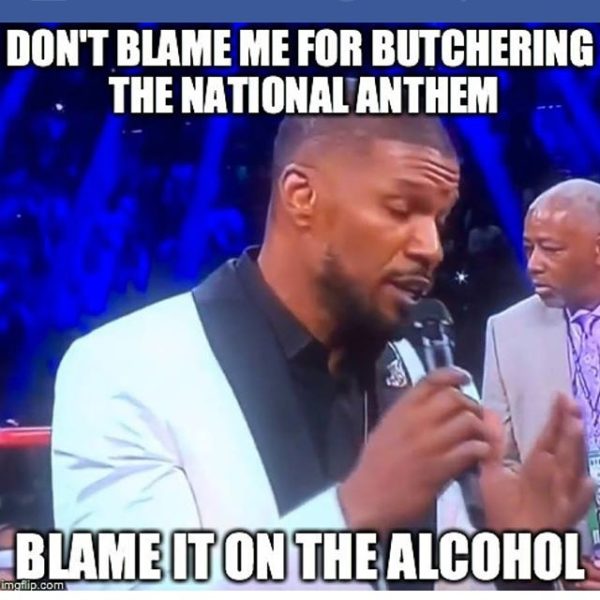 Most hilarious memes of Jamie Foxx singing the national anthem | Page 9 ...