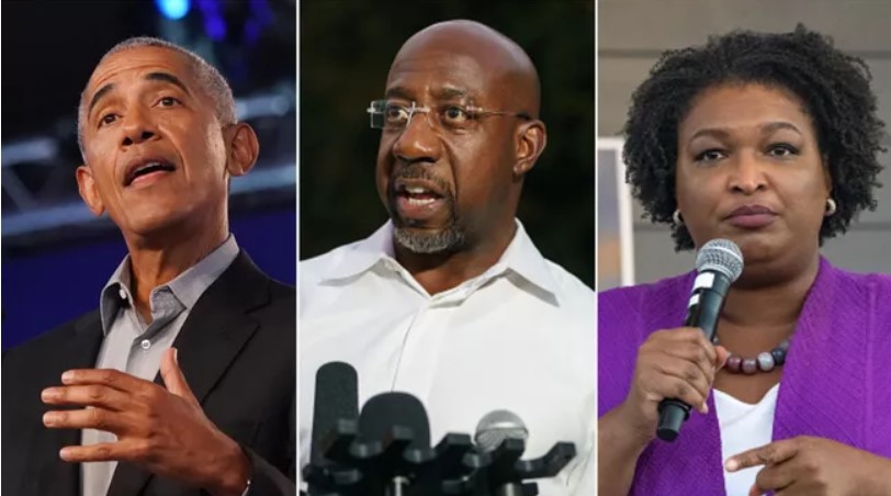 Obama Joins Raphael Warnock, Stacey Abrams On Campaign Trail In Atlanta ...