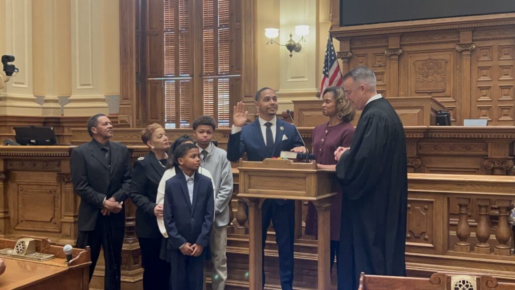 Senator Jaha Howard Takes Oath as More Than 100 People Witness Historic ...
